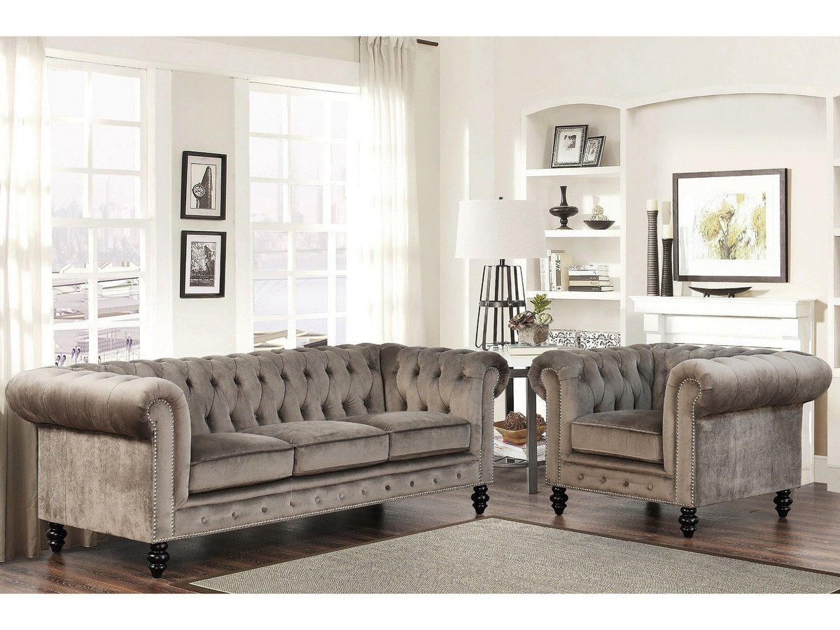 Abbyson chesterfield sofa store