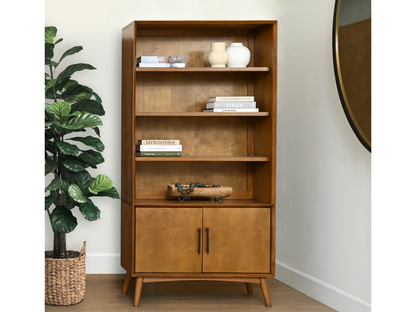 Retro Mid Century Bookcase Abbyson