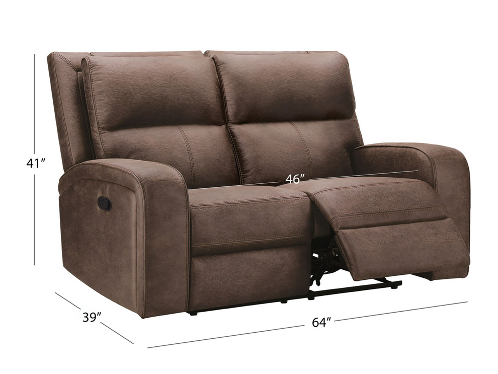 Bryce® Fabric Manual Reclining Loveseat – Abbyson.com