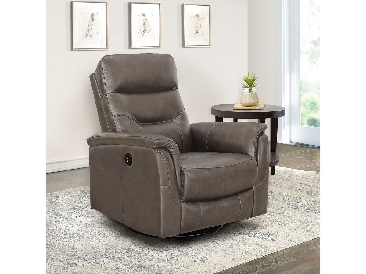 Palermo Leather Power Glider Recliner Abbyson